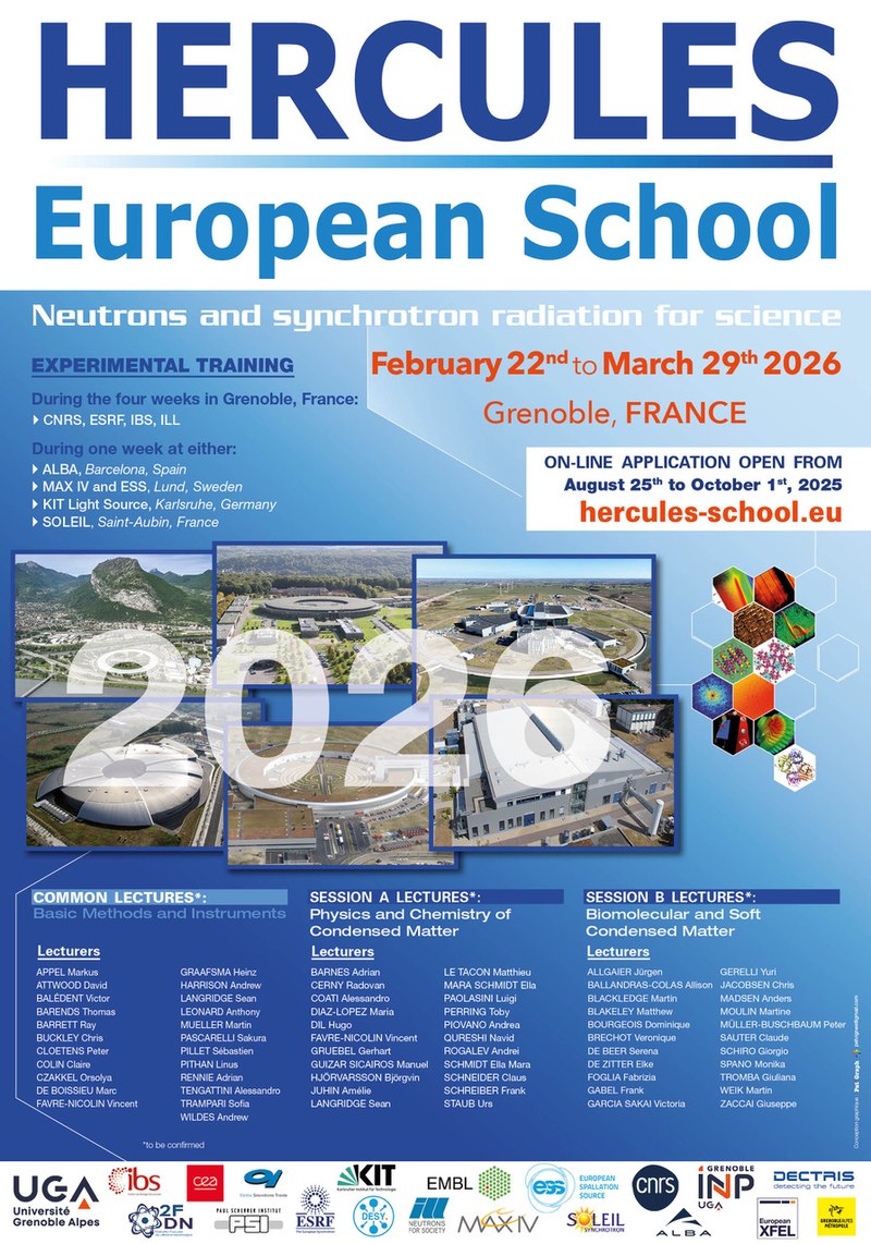 HERCULES School 2026 - ALBA Synchrotron