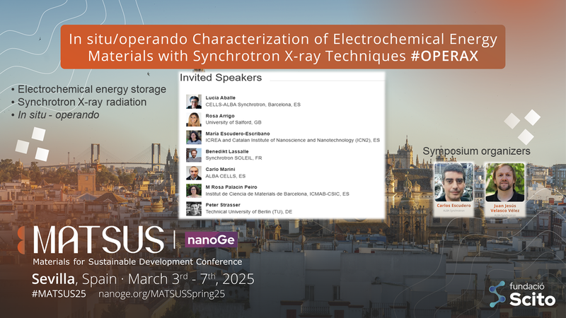 Symposium 'In situ/operando characterization of electrochemical energy ...