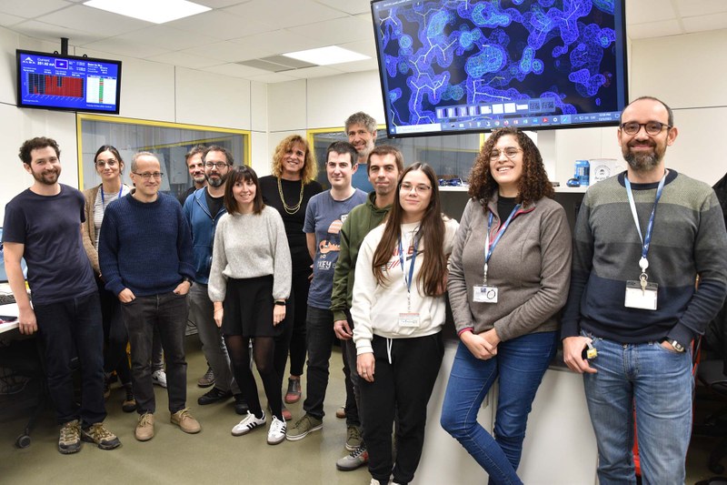 Primeros datos de difracción de proteína en xaira - Sincrotrón ALBA